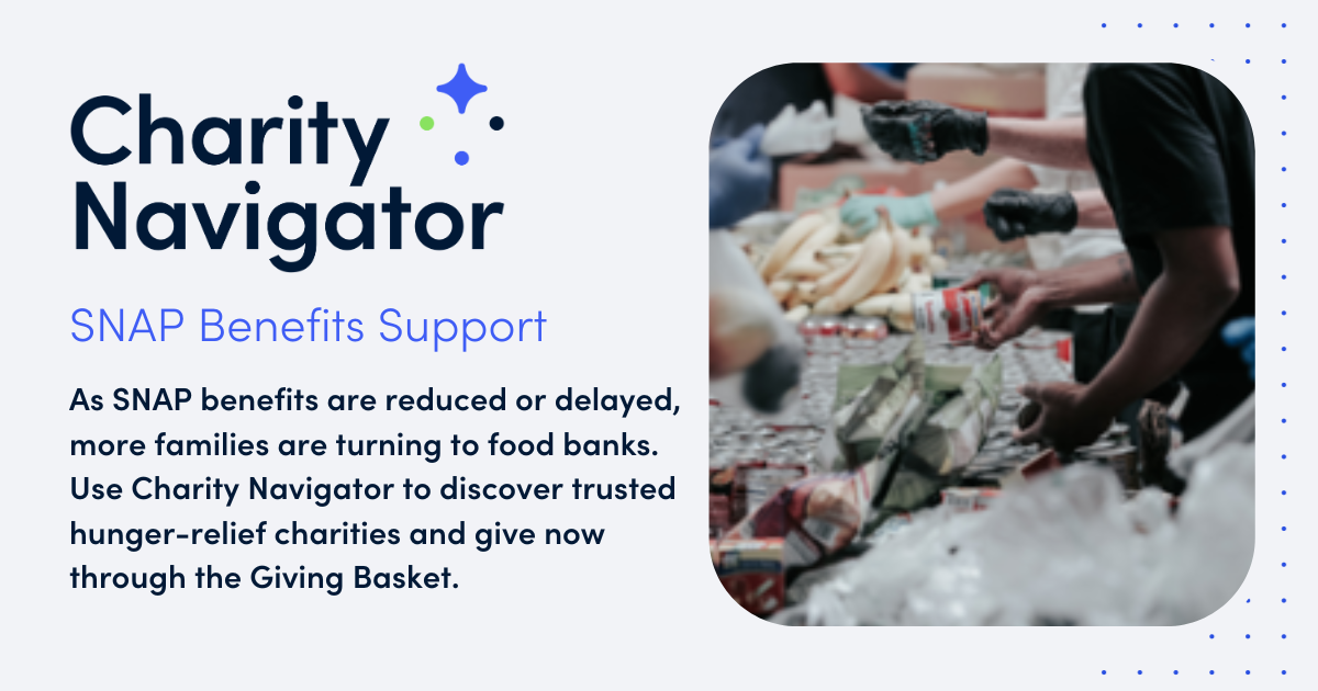 SNAP Support | Charity Navigator