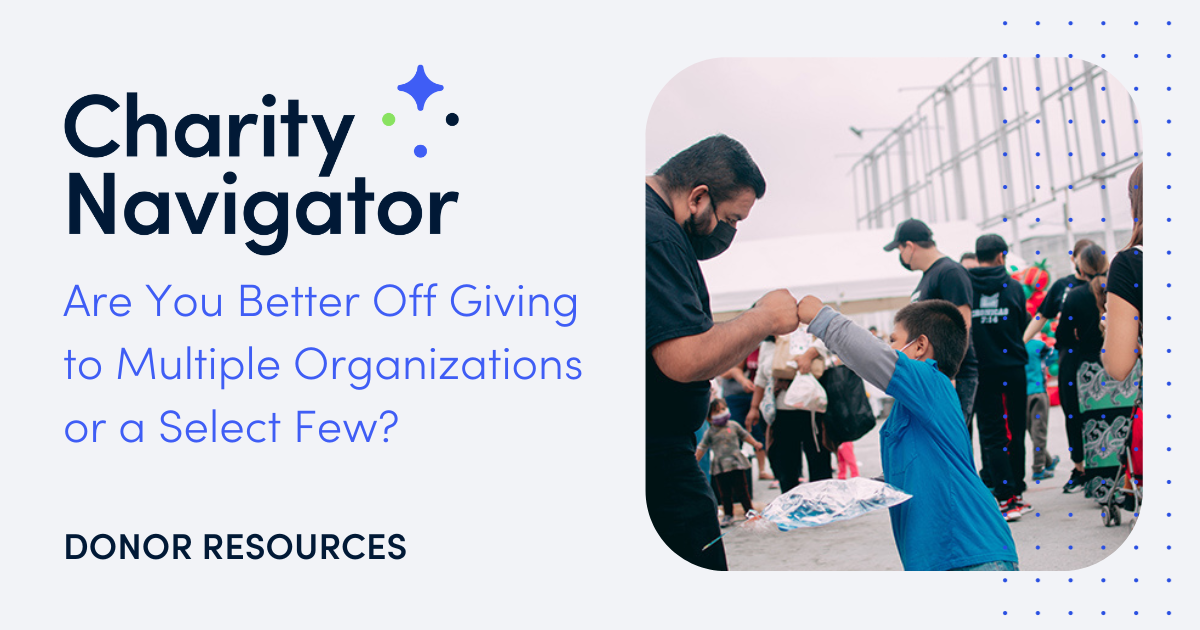 Donate To Select Organizations | Charity Navigator